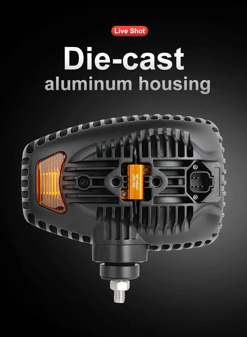 Wheel Loader Headlight 82w Caterpillar 9 Inch 24v Head Light R112 ...