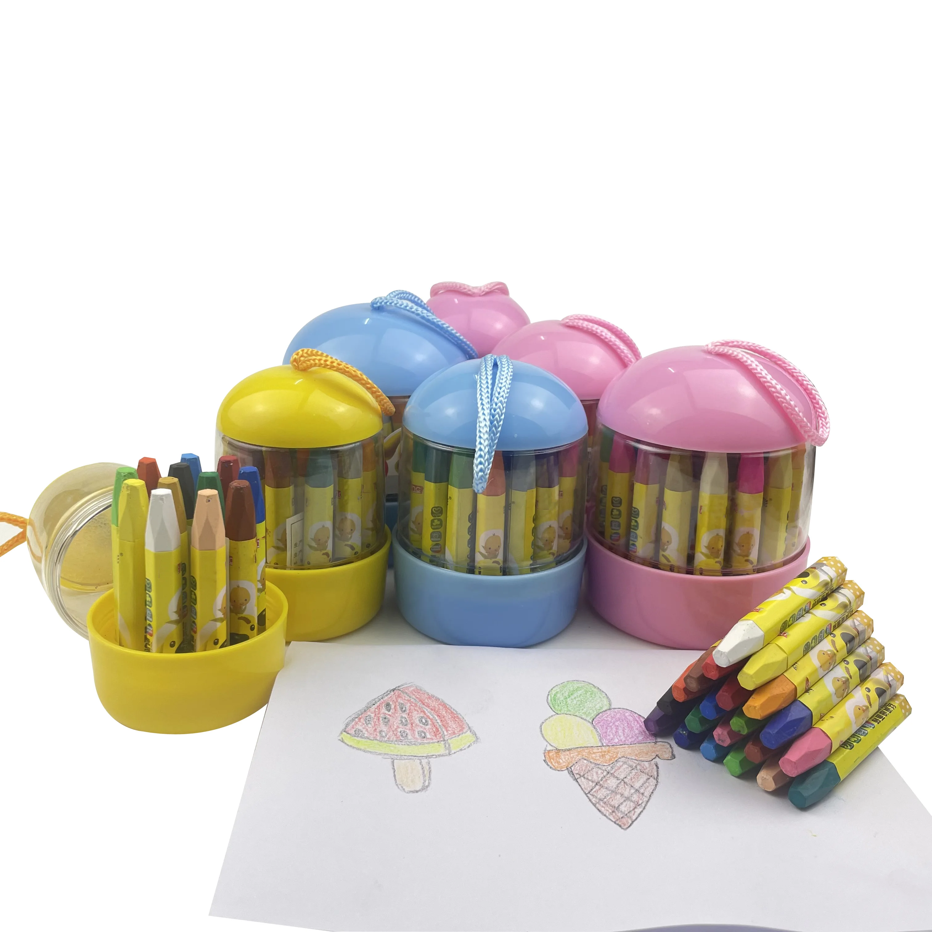 Portable Silky Smooth Drawing Painting Custom Hexagonal Crayons Art Set ...