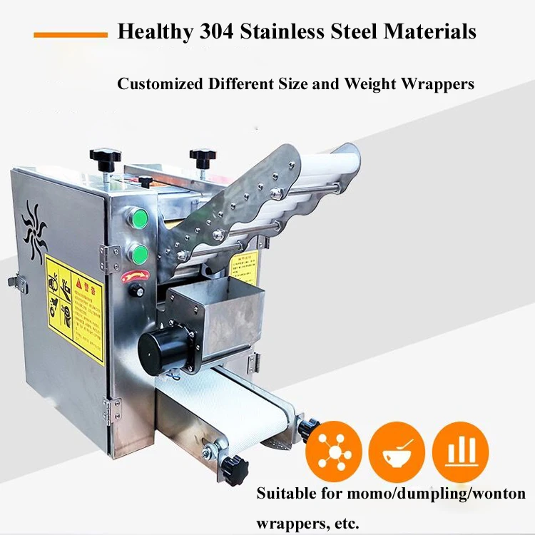 Stainless Steel Dumpling Wrapper Machine - 60-80 PCS/MIN