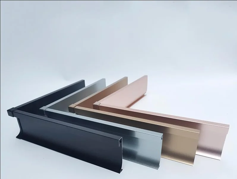 Modern Decorative Skirting Profiles Baseboard Kitchen Cabinets Aluminum ...
