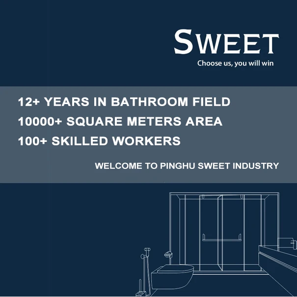 Square Walk-in Free Standing Shower Room with 6mm Clear Tempered Glass ...