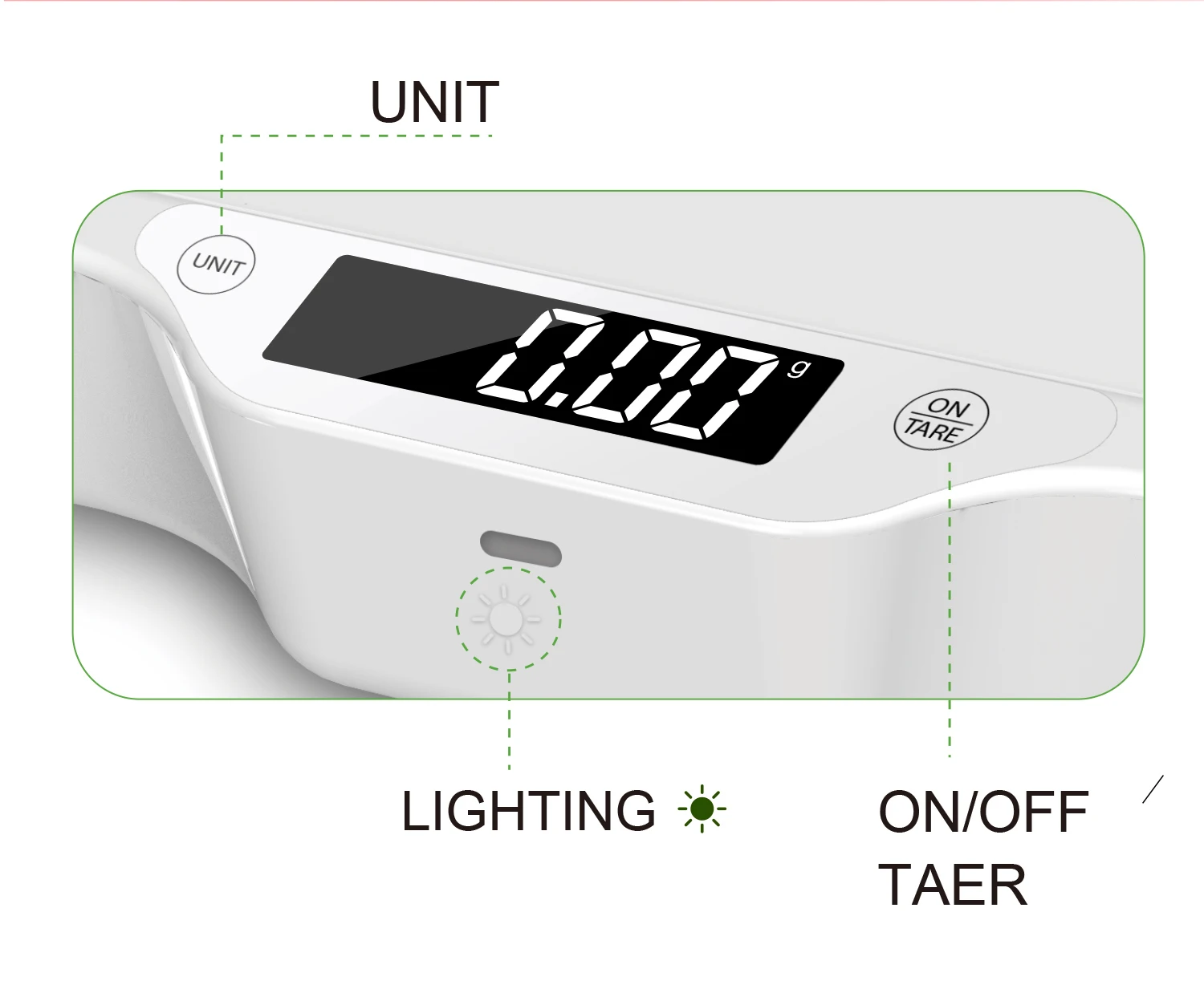 High Accuracy 200g/0.01g Weighing Scale Tray with LED Lights