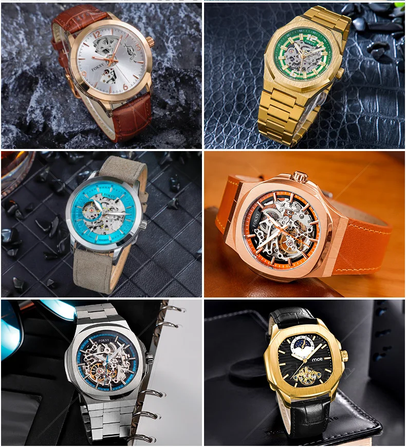Custom Brand Stainless Steel Luxury Wrist Automatic Movement Mechanical ...