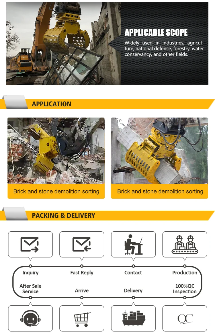 75 Excavator Conversion Clamp Saw Grabber Forestry Logging Automatic ...