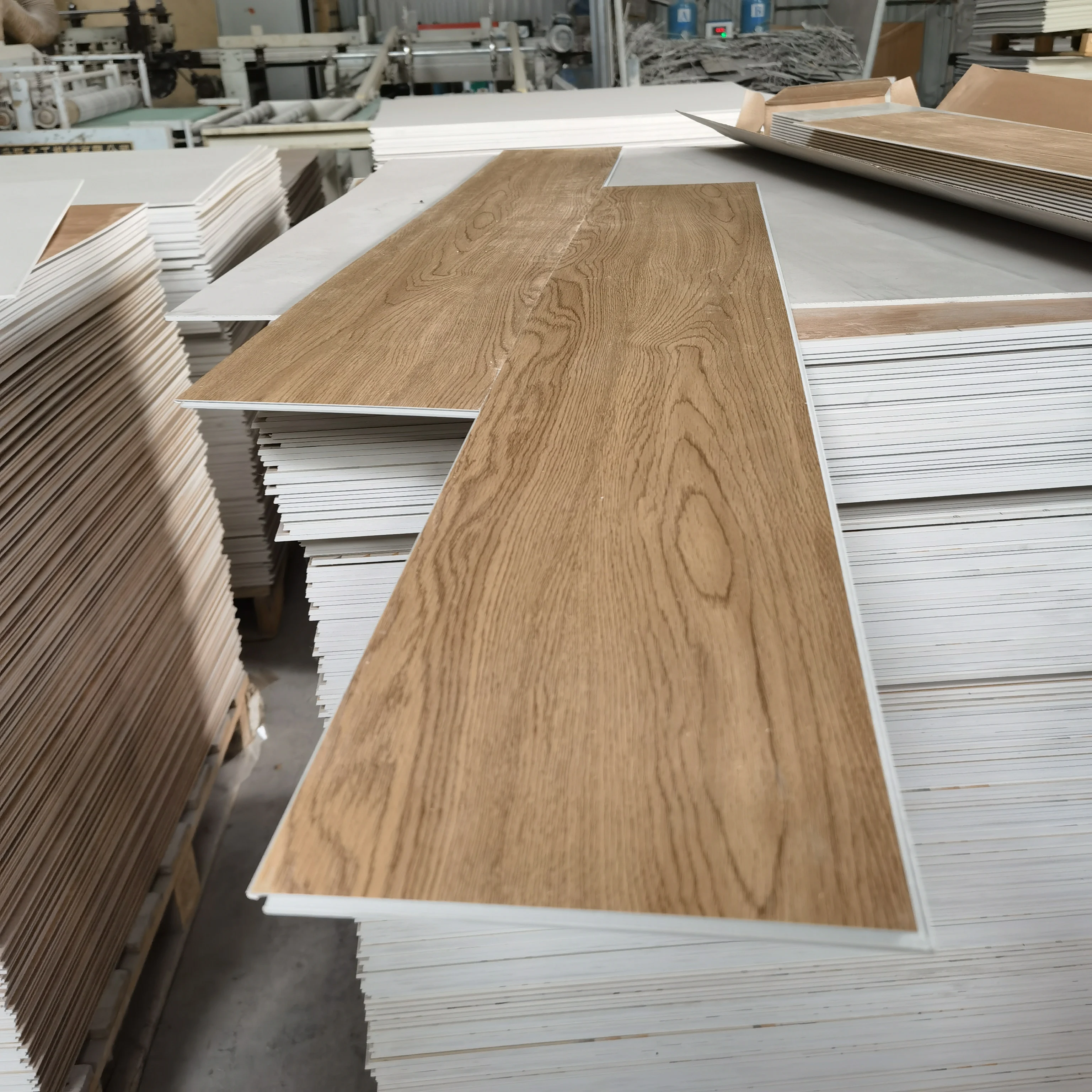 Stone Plastic Composite Click SPC Flooring Wooden Color Waterproof Anti ...