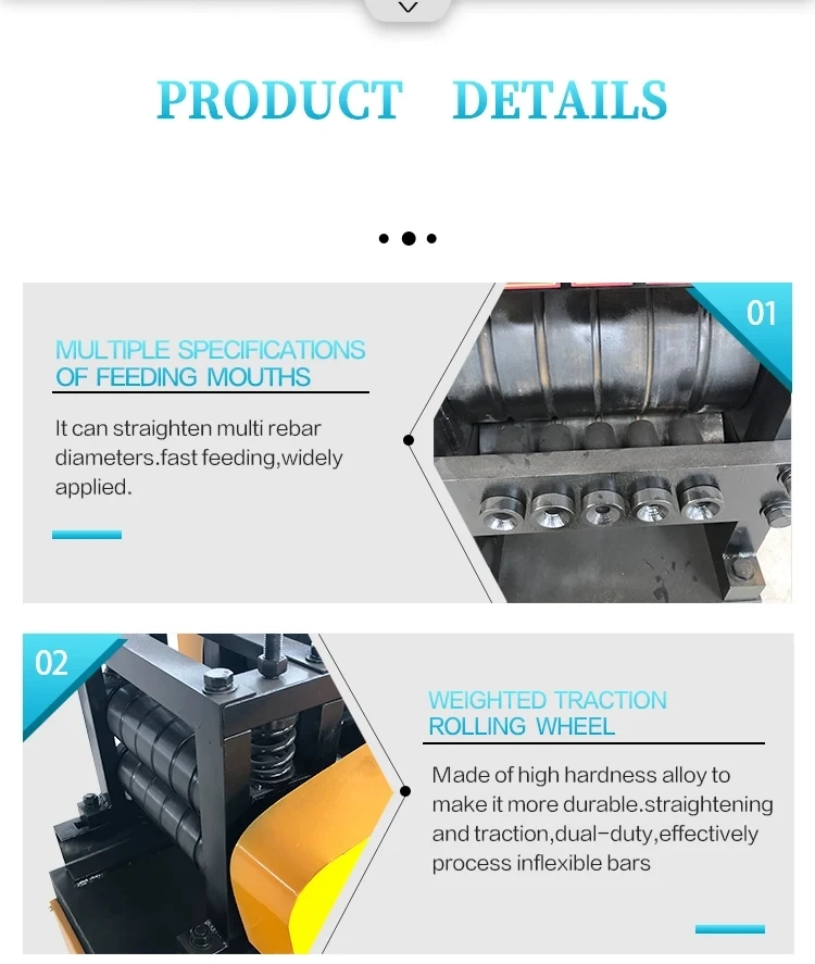 Portable Deformed Steel Bar Straightener Scrap Steel Wire Straightening ...