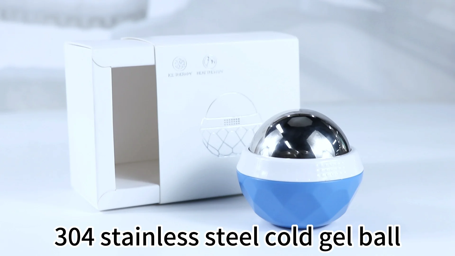 Self Ball Ice Roller Body Muscle Foot Massage Cooling Gel Ball 50mm ...