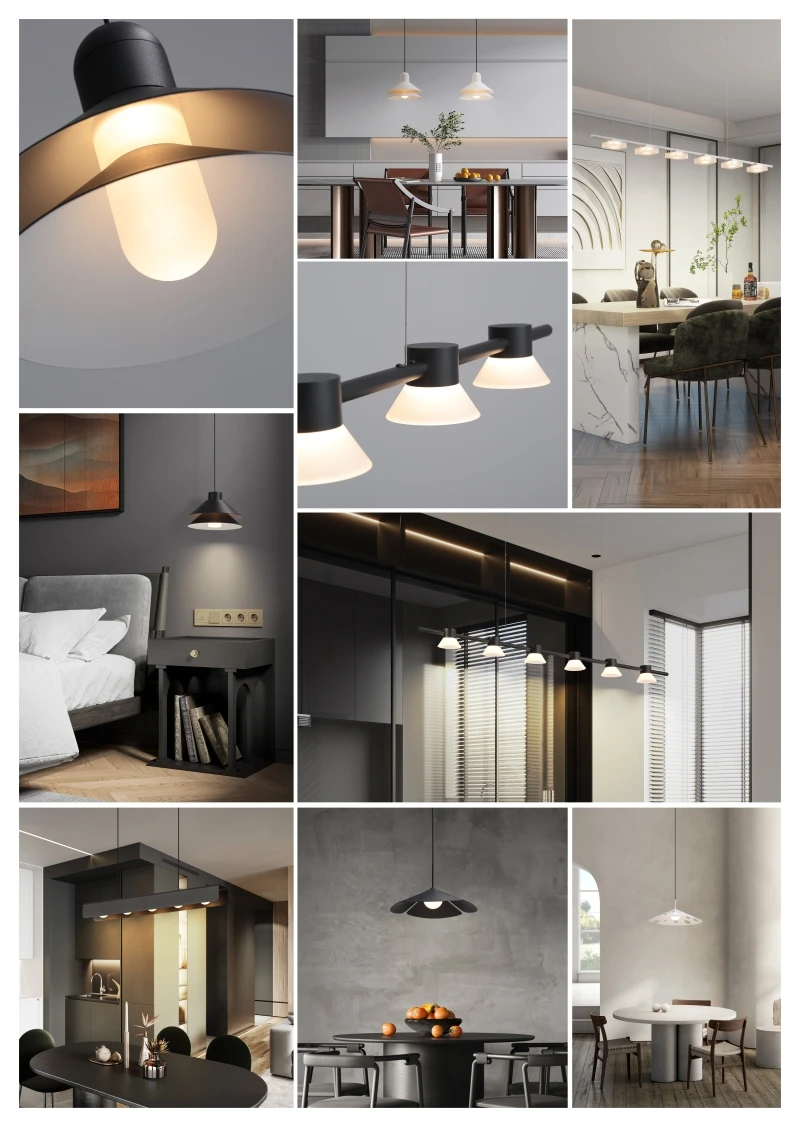 Modern Luxury Indoor Chandeliers Industrial Hanging Ceiling Dining Room ...