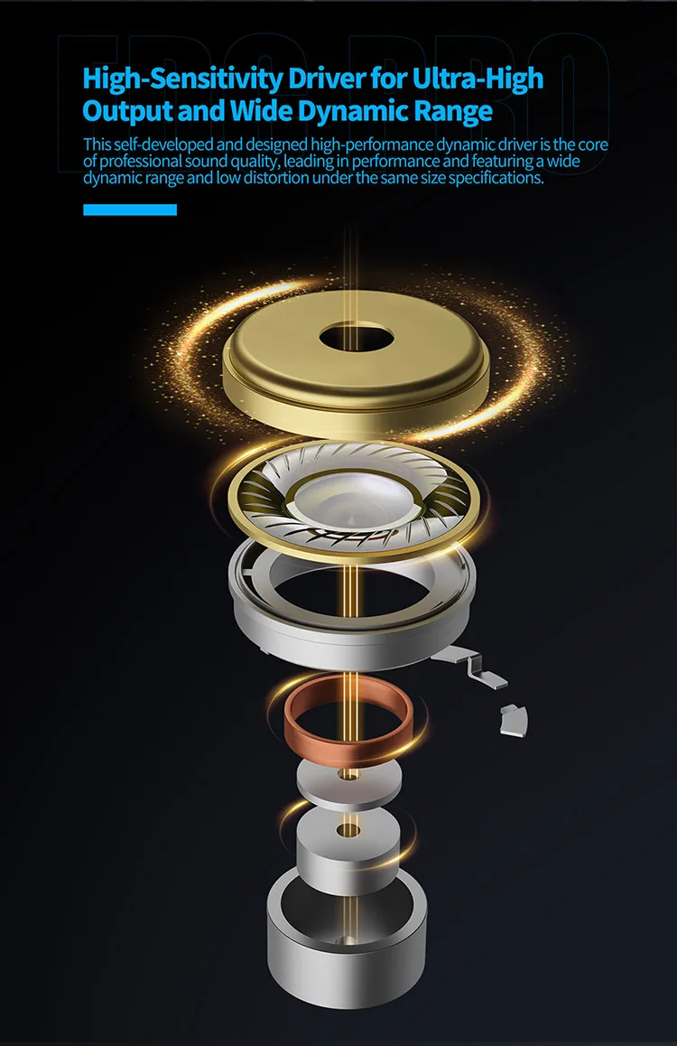 Original KZ EDC PRO Dynamic In-Ear Wired Earphones 3.5mm Interface HI ...