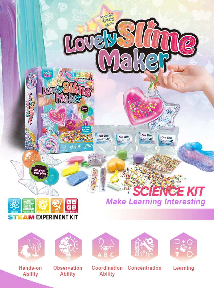 Lovely Slime Maker Popularity Educational Kit Slime Making Kit Charms ...