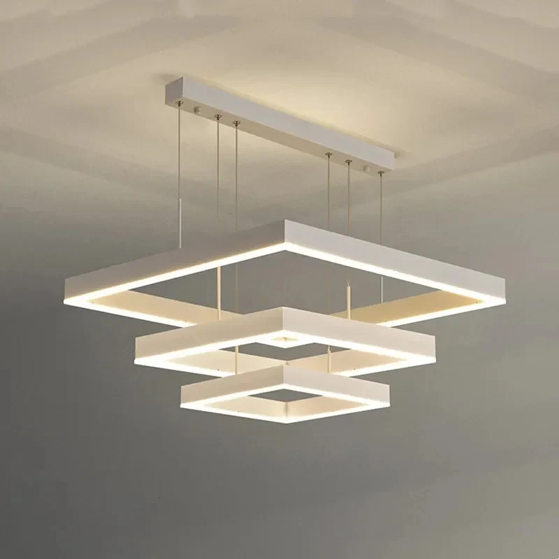 Modern Minimalism Led Chandelier Foyer Simple Pendant Chandelier ...