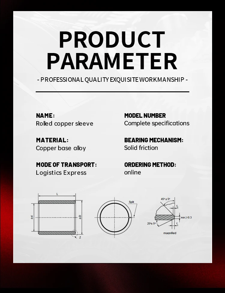 BPW Brass Bush Brake Camshaft Bushing Bearing Bushings