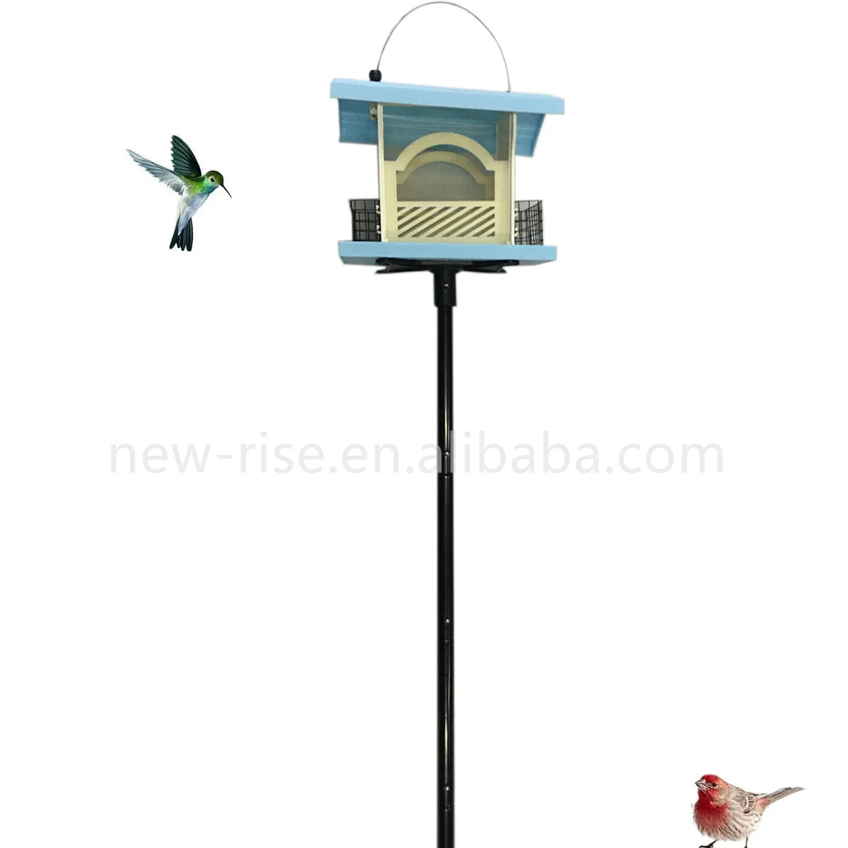 Platform Bird Feeding Table With Ground Spike Hanging Wild Birds Feeder ...