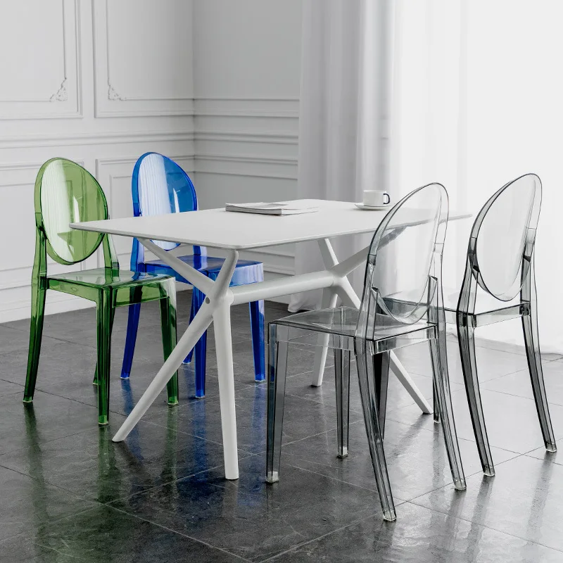 Modern Hotel Clear Acrylic Stackable Napoleon Chivalry Crystal Ghost ...