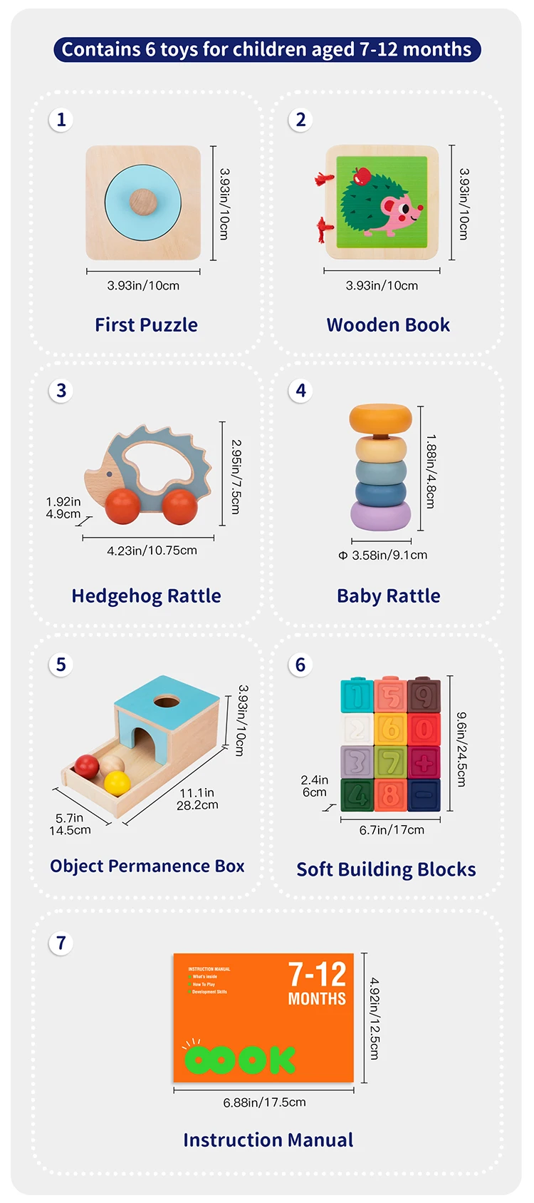 Children's Soft Rubber Building Blocks,Early Education Educational Toys ...