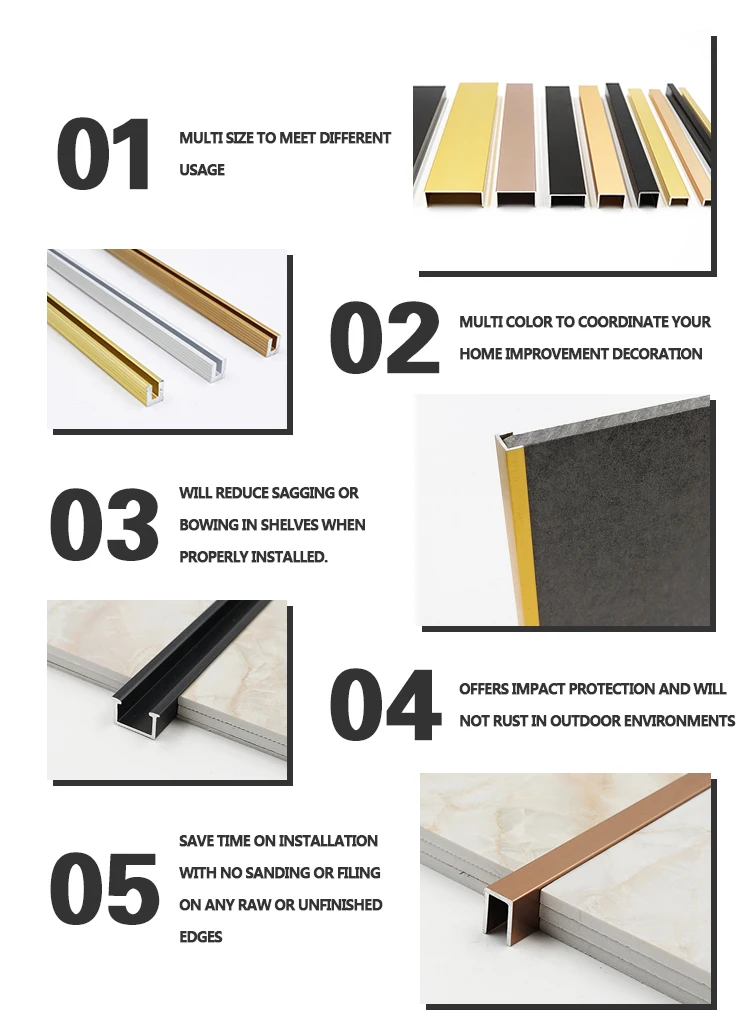 Aluminium U Edge Trim - Durable and Versatile Solutions