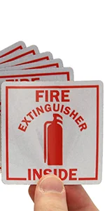 Custom Fire Extinguisher Emergency Exit Sign Symbol Fire Department ...
