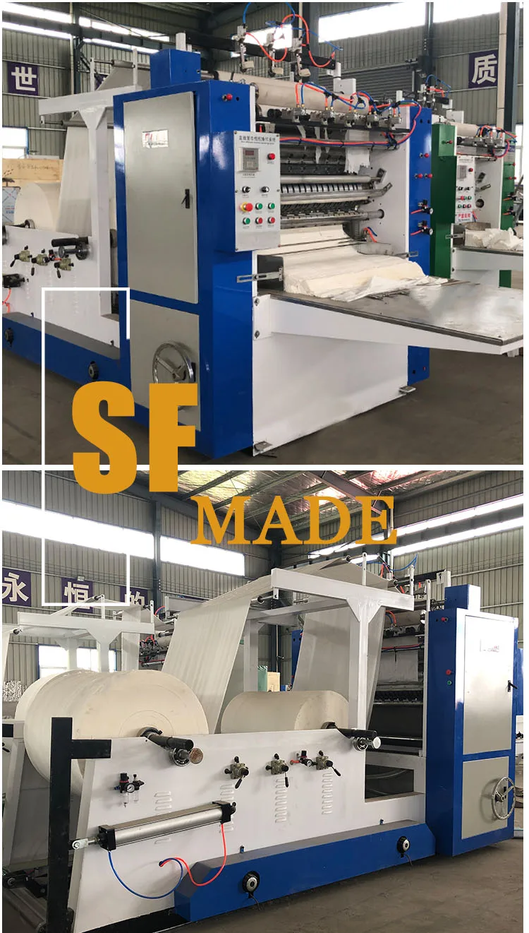 Fully Automatic Robotic Arm Convey Paper Facial Tissue Folding ...