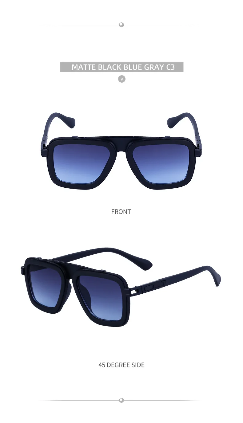 Lbashades 98082 Square Man High Quality Sunglasses 2024 Trendy Designer ...