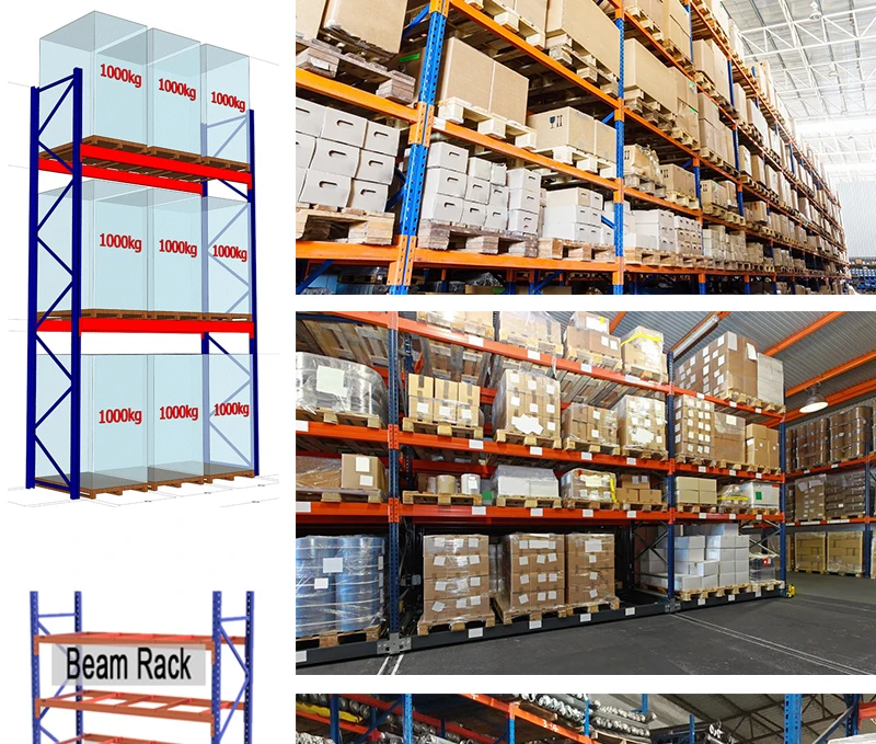 Warehouse Heavy Rack Pallet Rack Store Shelf Warehouse Racking System ...