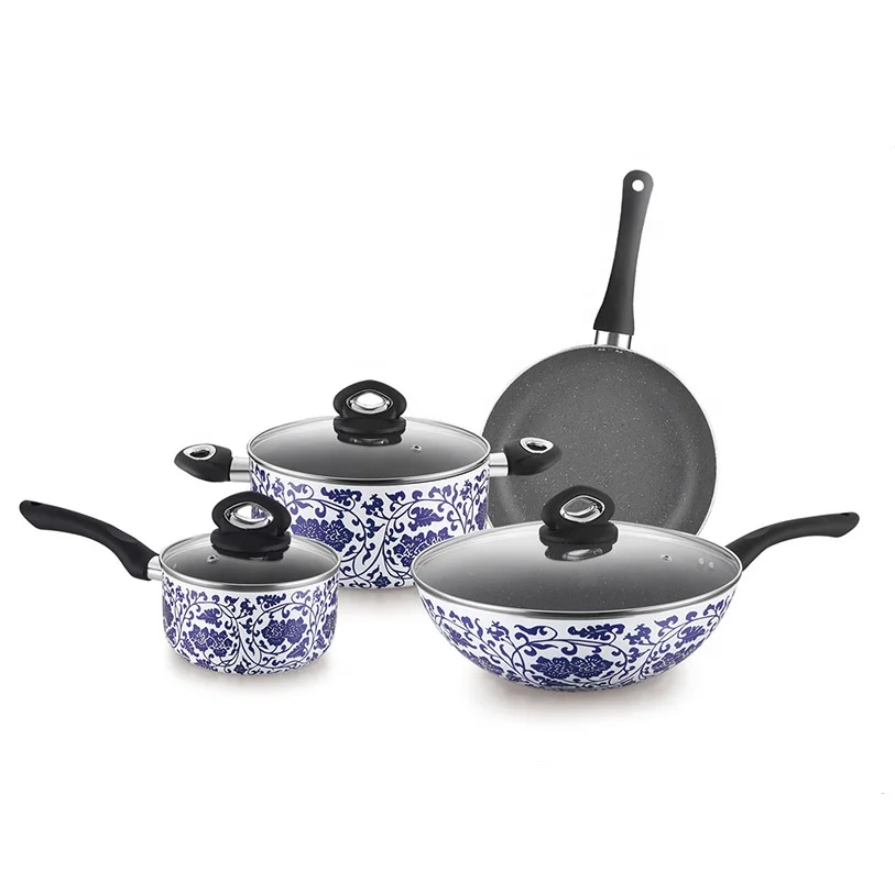 Non Stick Aluminum Frying Pan Cooking Ware Pot Set Cookware Set Cooking ...