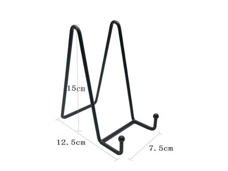 Metal Display Stand Plate Platter Wire Easel Cooking Book Artwork Photo ...