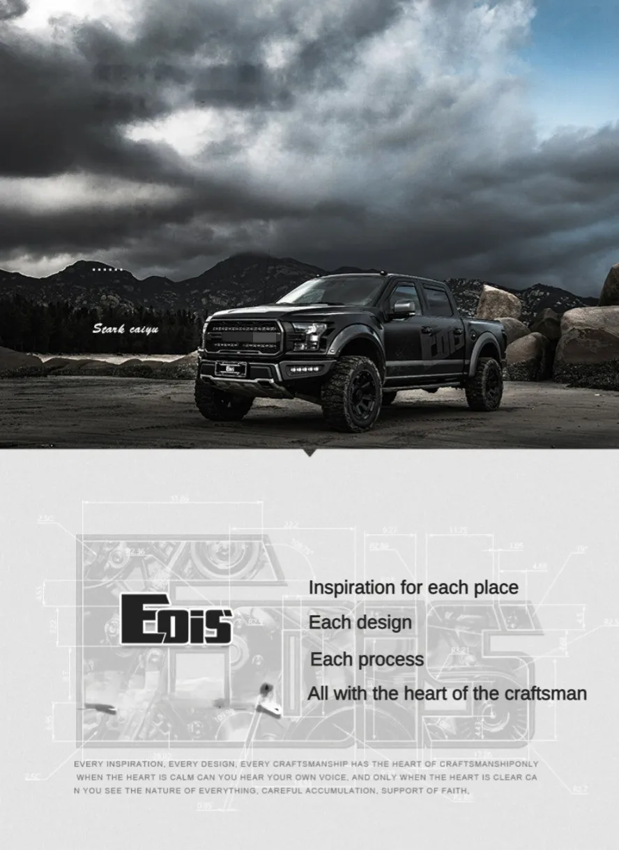 Eois 2017-2020 Raptor Accessories Parts Aluminum Alloy Tailgate ...