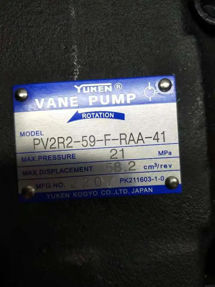 Yuken Pv2r Series Hydraulic Pump Rotation Pv2r2 Pv2r2-59 Pv2r2-59-f-raa ...