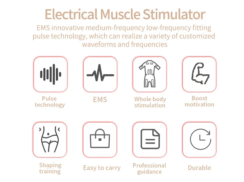 Wireless Ems Power Suit Machine Ems Training Suit Electro Stimulation ...