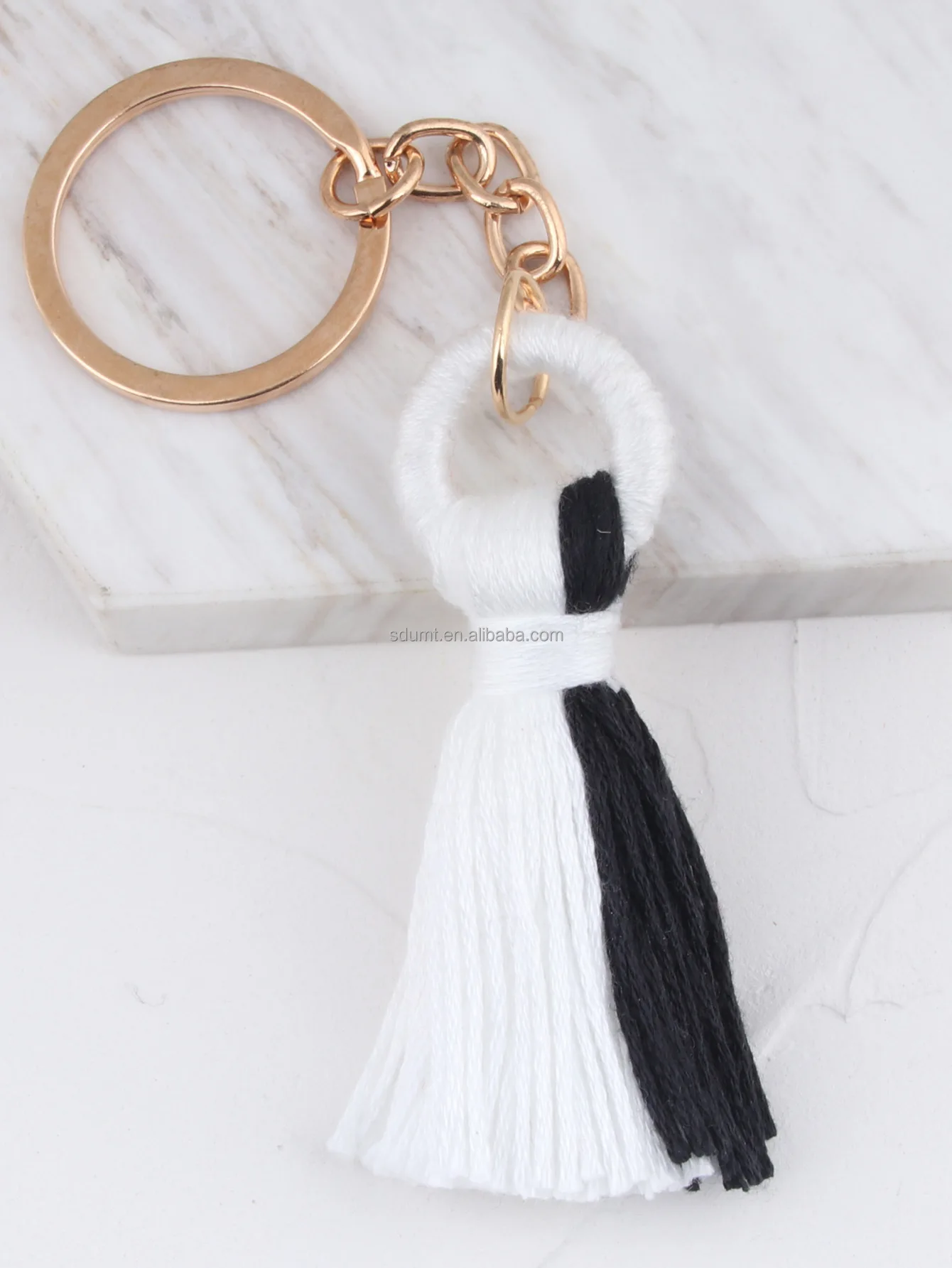 Wholesale Key Ring Key Holder Tassel Bag Accessories Glitter Bracelet ...