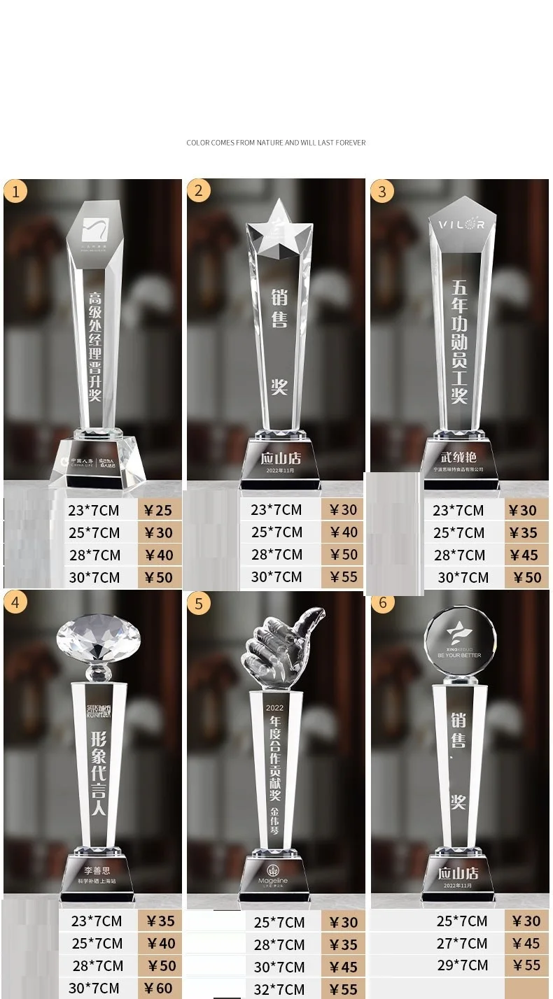 Custom Crystal Trophies - Premium Awards for All Occasions