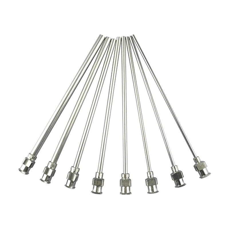 8-34G Dispenser Syringe Needle - Flat Mouth Stainless Steel