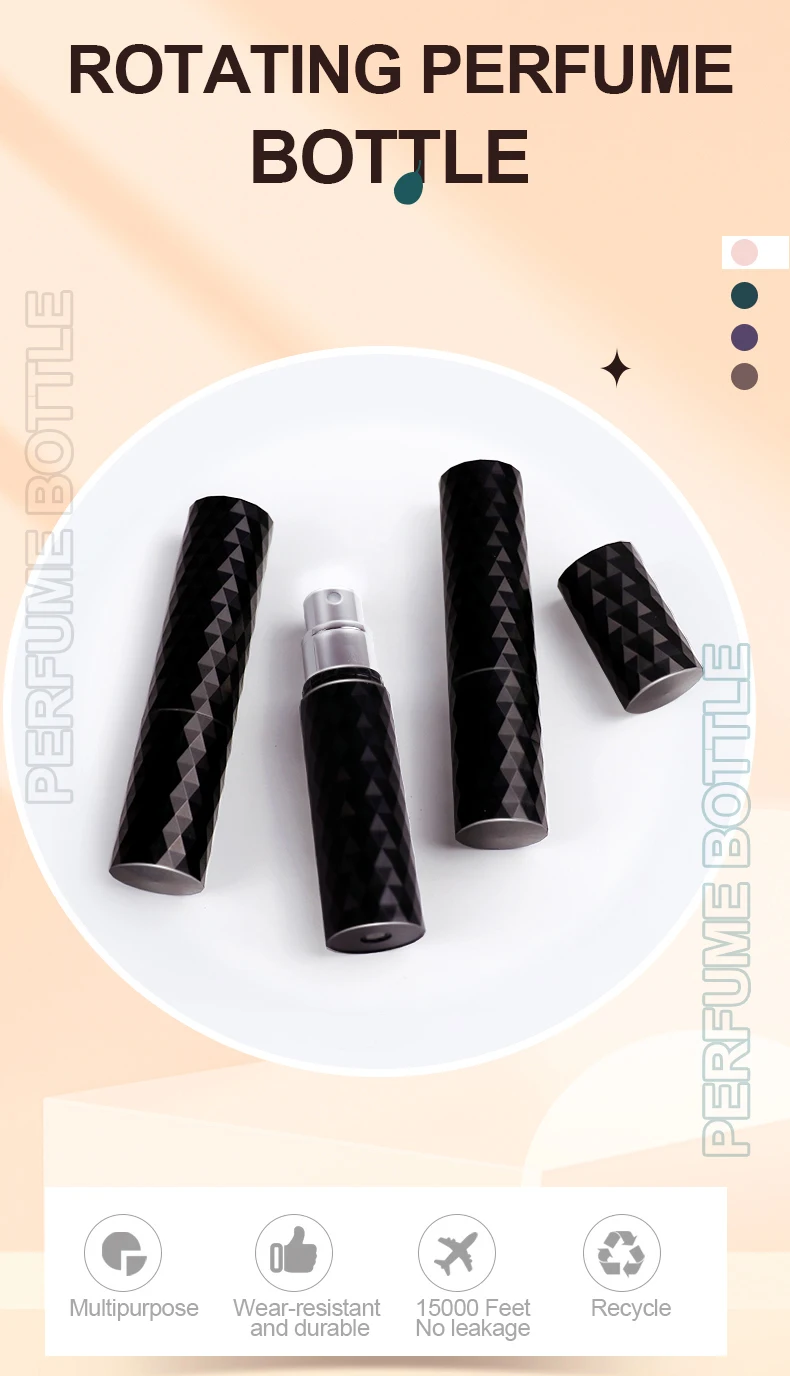 Easy To Carry Custom Logo 5ml Refillable Perfume Atomizer For Travel ...