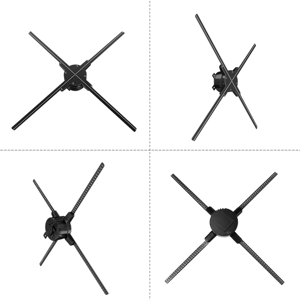 Best 3d Advertising Hologram Fan 56cm 4 Blades 3d Hologram Fan ...