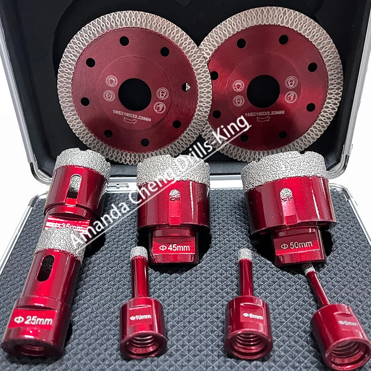 M14 Thread Vacuum Brazed Core Drill Bits Hole Saw Diamond Saw Blade ...
