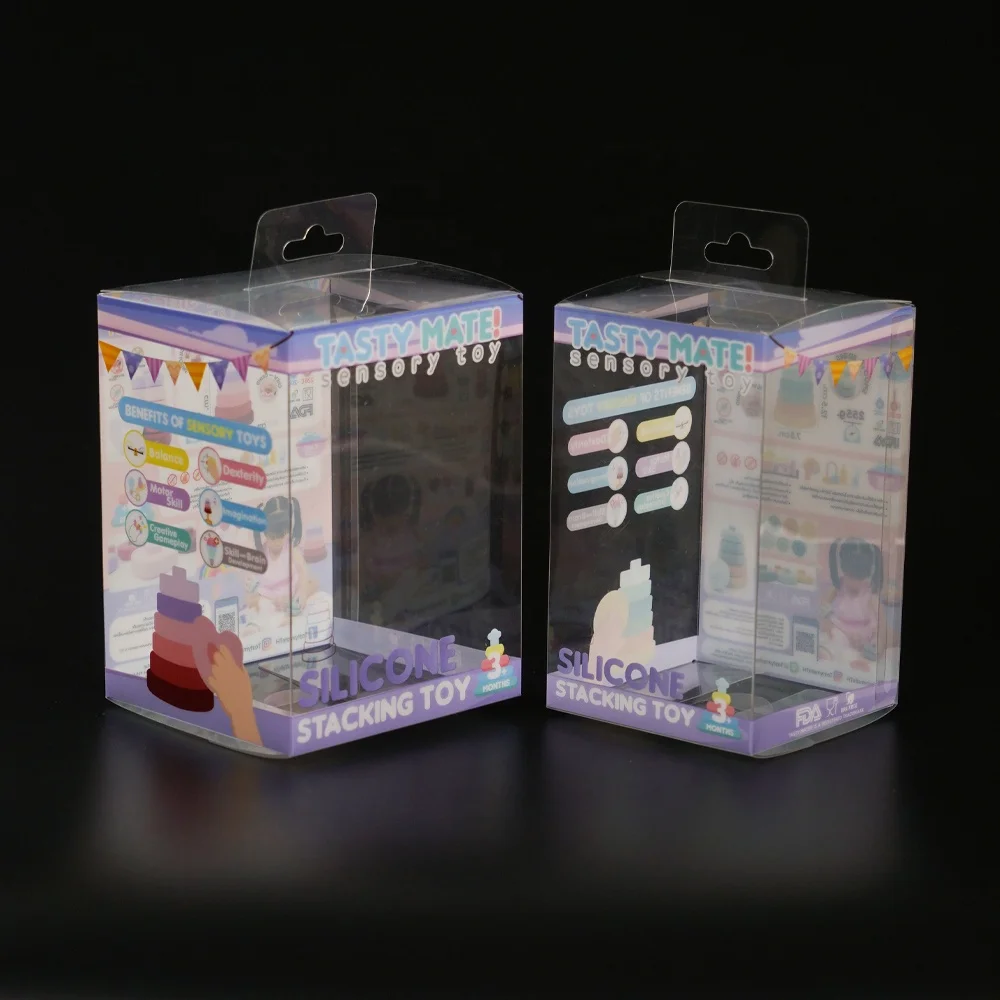 Custom Transparent Pvc Pet Gift Box Packaging Folding Design With ...