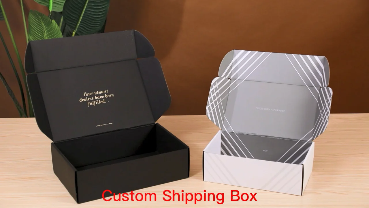 Custom Mailer Corrugated Paper Shipping Box For Women Skincare ...
