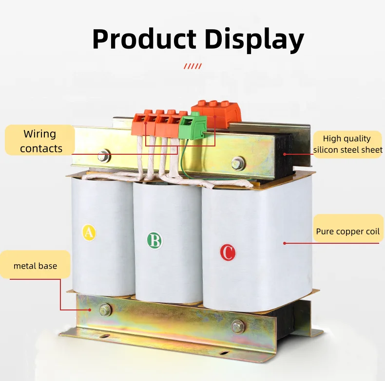 Three-phase 35kva/30kva Autotransformer 50/60hz 220v To 380v Toroidal ...