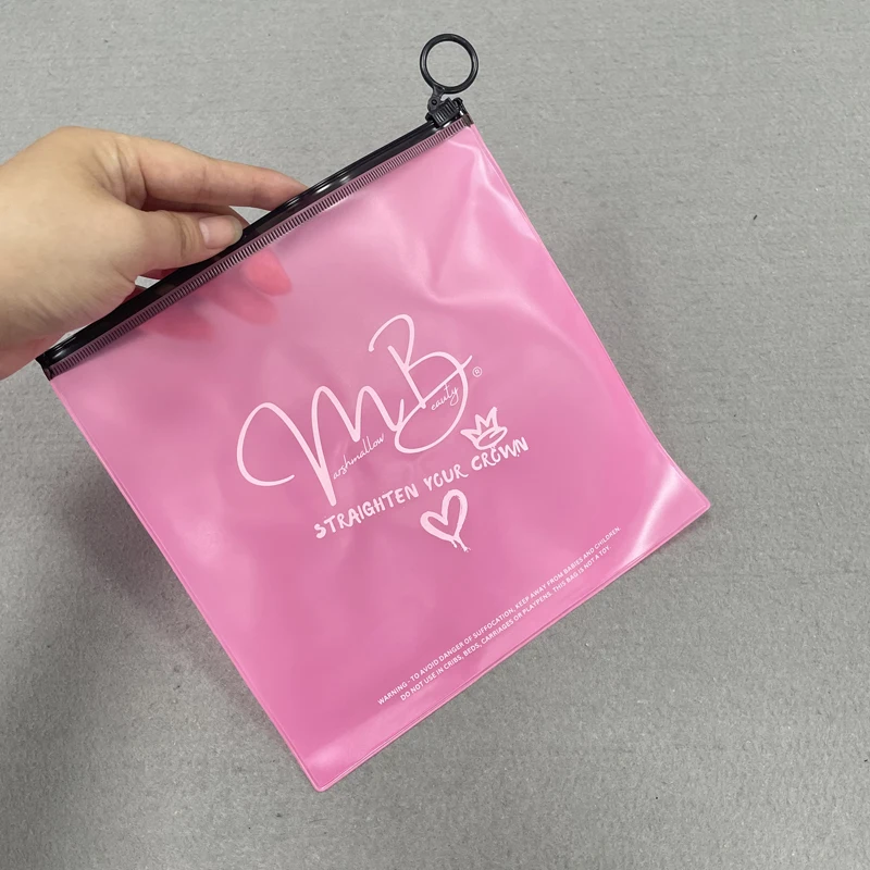Customized Clothing Frosted Bag - Clear Plastic PVC