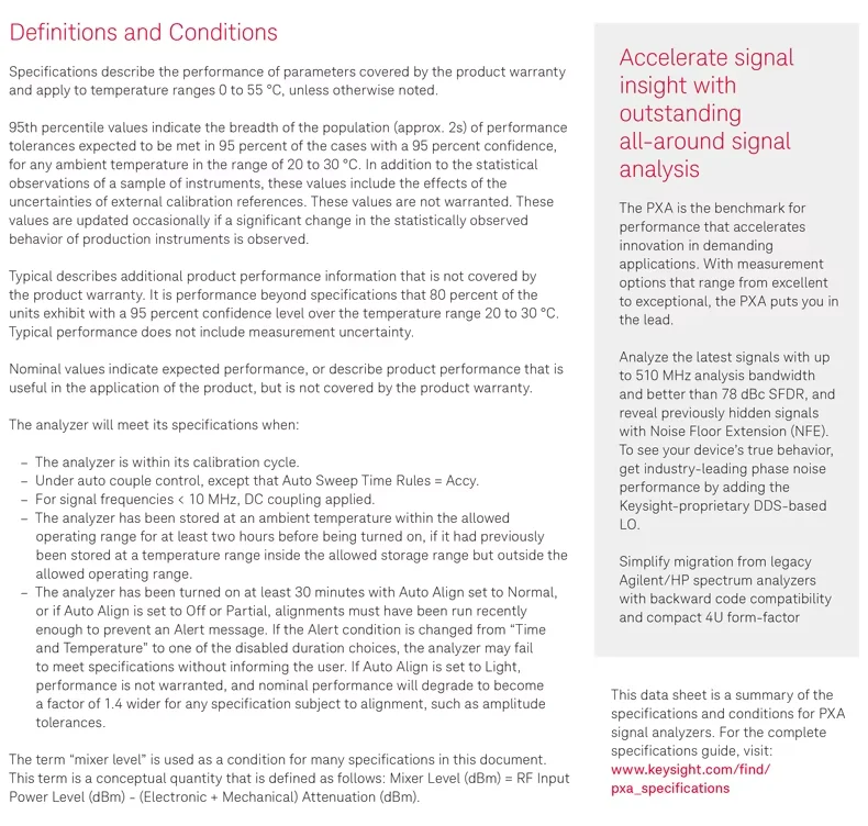 Keysight N9030B PXA and N9021B MXA Real-Time Spectrum Analyzers Used ...