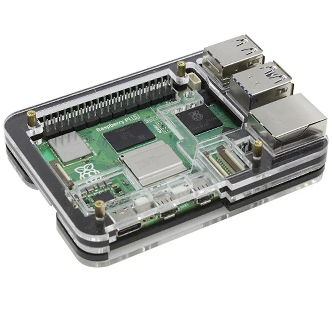 Raspberry Pi 5 Case - Official Active Cooler & Acrylic Shell