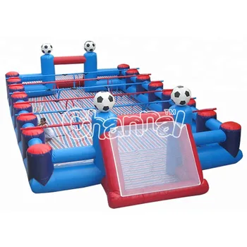 Commercial Soccer Field Outdoor Adults Inflatable Human Table Football ...