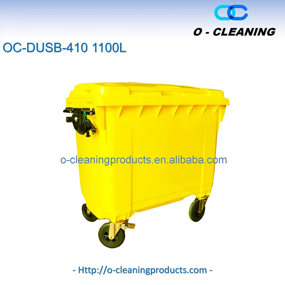 O-cleaning Outdoor 1100l Recycle Wheeled Trash/rubbish/garbage Can ...