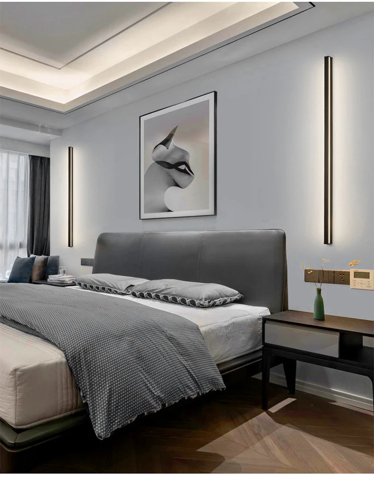 Minimalistic Sconce Interior Modern Luxury Home Light Led Linear Modern ...