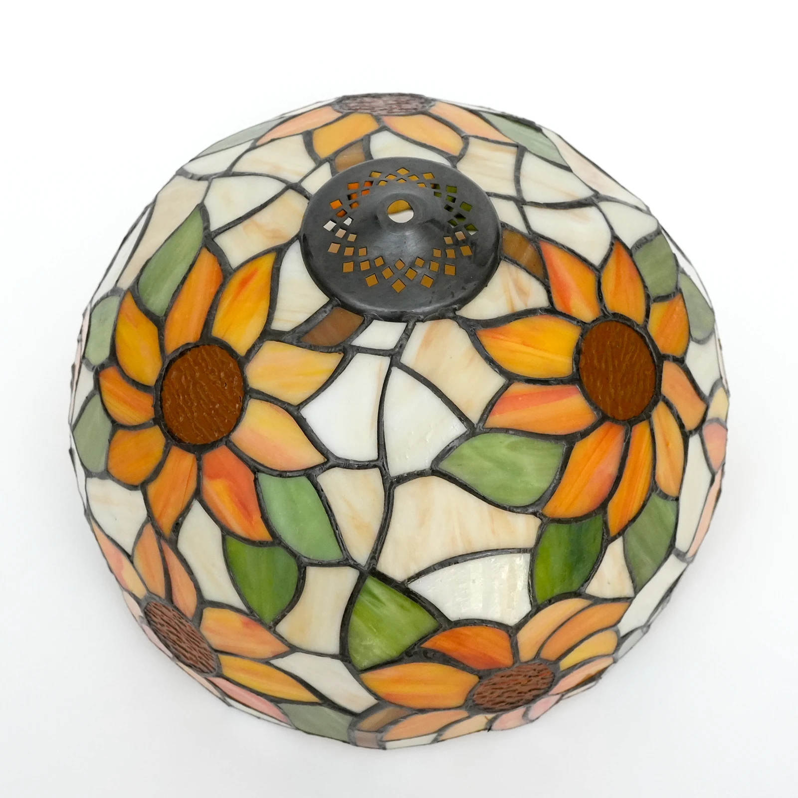 Sunflower Stained Glass Lamp Shade Replacement Only 12Inch Tiffany ...