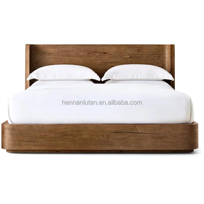 Solid Wood Bed - Modern Design for Living Room Furniture