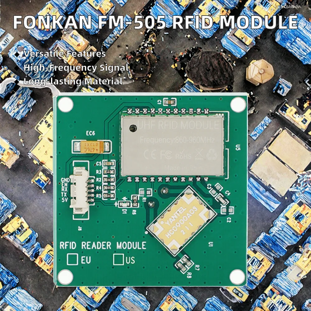 FONKAN FM-505 UHF RFID Module ISO18000-6C(EPC GEN2) Protocol ABS 5-6m ...