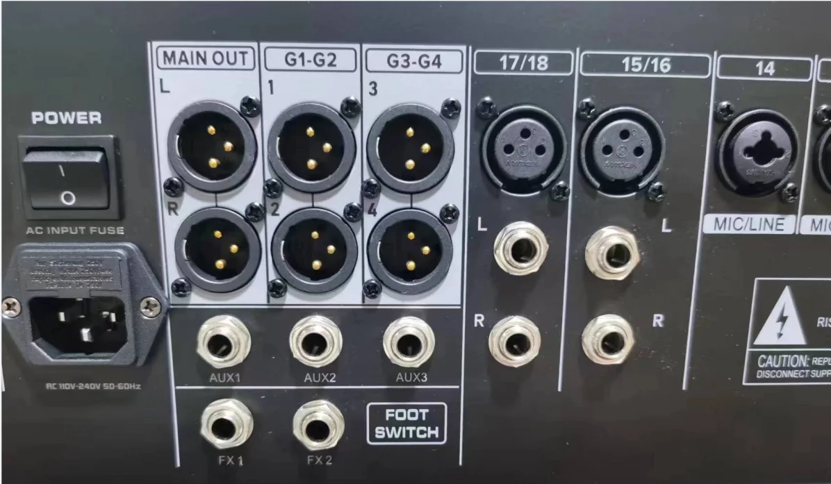 XTUGA TFB-32 Professional Audio Mixer - 32 Channels, 28 Mono Inputs ...