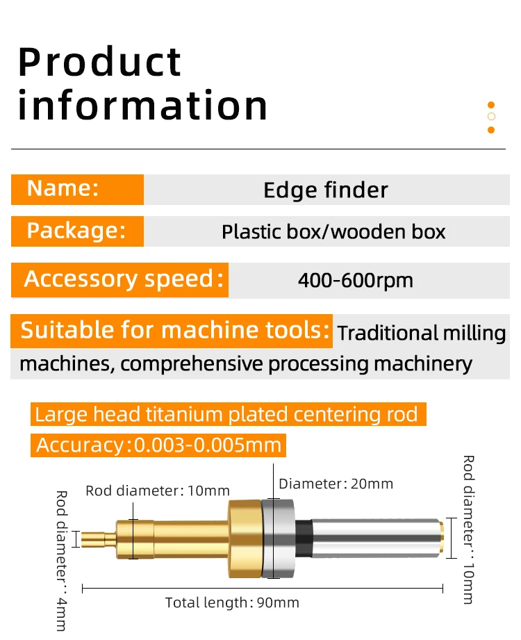 Mechanical Edge Finder No Magnetic Photoelectric Edge Finder Ceramic ...