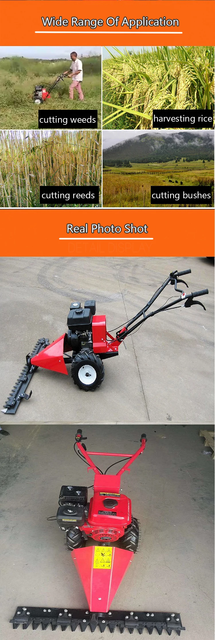 New 4 Stroke Manual Grass Cutter - Multi Functional Lawn Mover